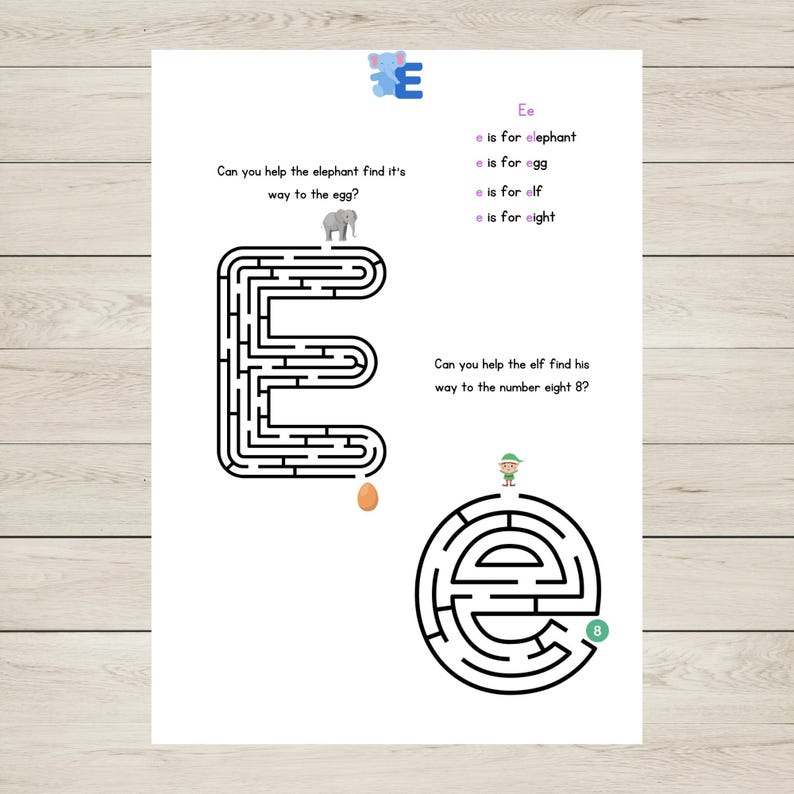 Alphabet Letter Maze Worksheets, ABC Maze Activity Sheets, A to Z ...