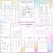 Unicorn Activity Book Printable PDF, Unicorn Coloring Sheets, Kids ...