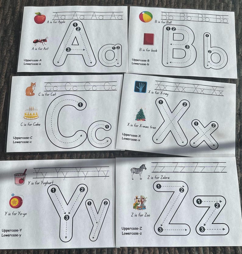 Alphabet Playdough Mats Printable, Alphabet Letter Tracing, ABC ...