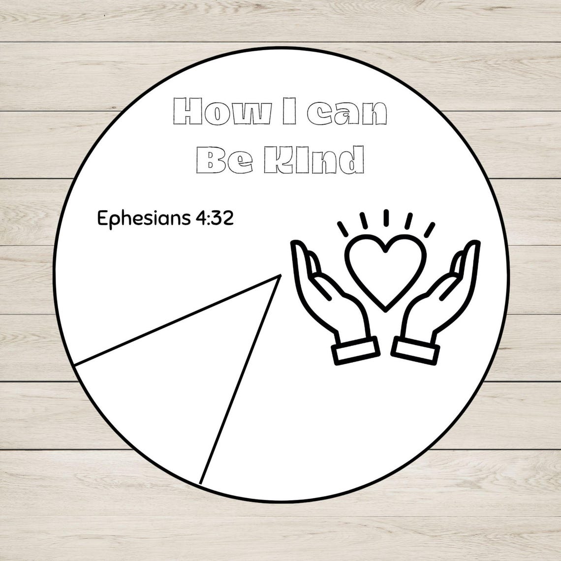 Kindness Wheel Bible Craft for Kids, Be Kind Coloring Craft Spinner ...
