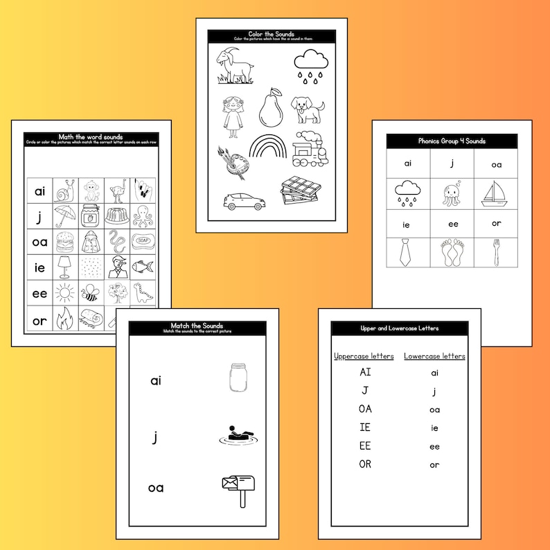 Phonics Activity Bundle, Jolly Phonics Groups 1-4, Preschool Printables ...