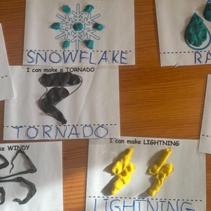 Weather Play Dough Mats, Printable Weather Visual Activity Mats ...