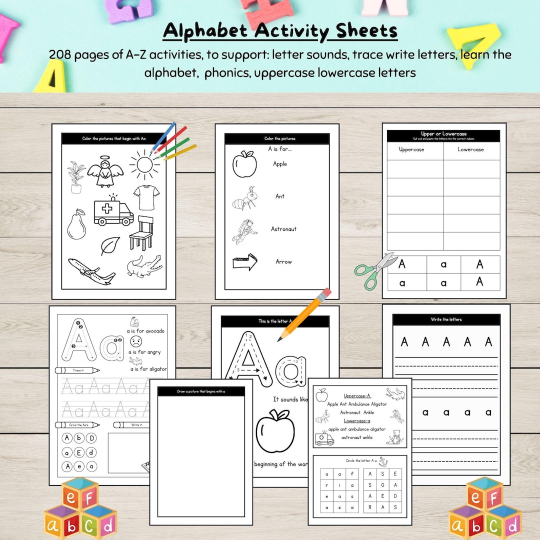 Alphabetical Order Worksheets, Alphabet Handwriting Worksheets PDF ...
