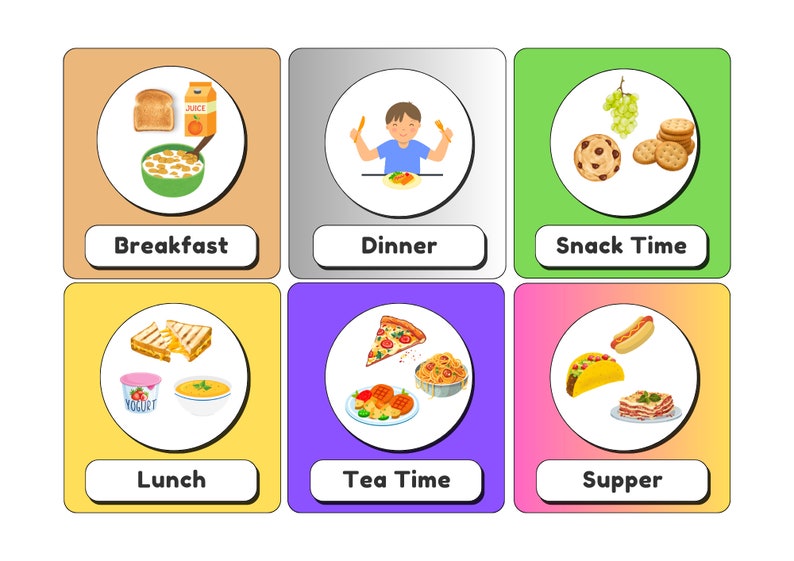 Kids Daily Visual Planner, Children's Daily Routine Chart, Visual ...