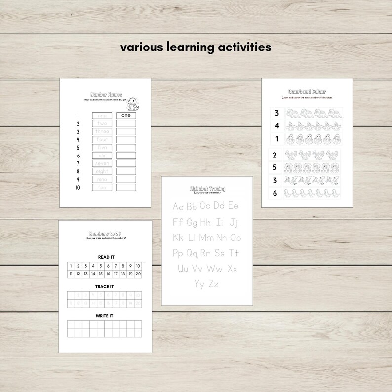 Dinosaur Activity Book, Printable Dinosaurs Activity Bundle Pack ...