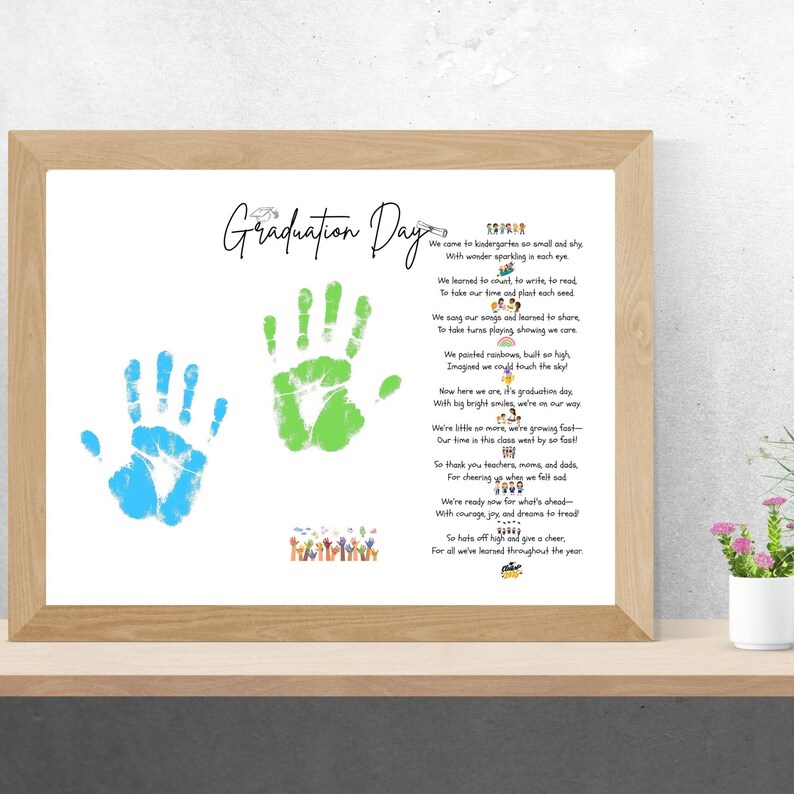 Graduation Handprint Craft Printable, Keepsake End of Year Activity for ...