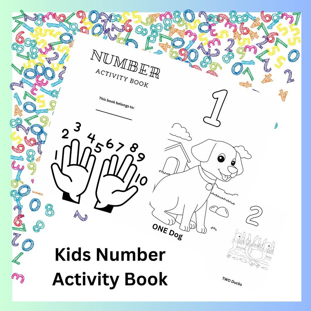 Counting and Numbers 1-10 Activity Book, Number Recognition Worksheets ...