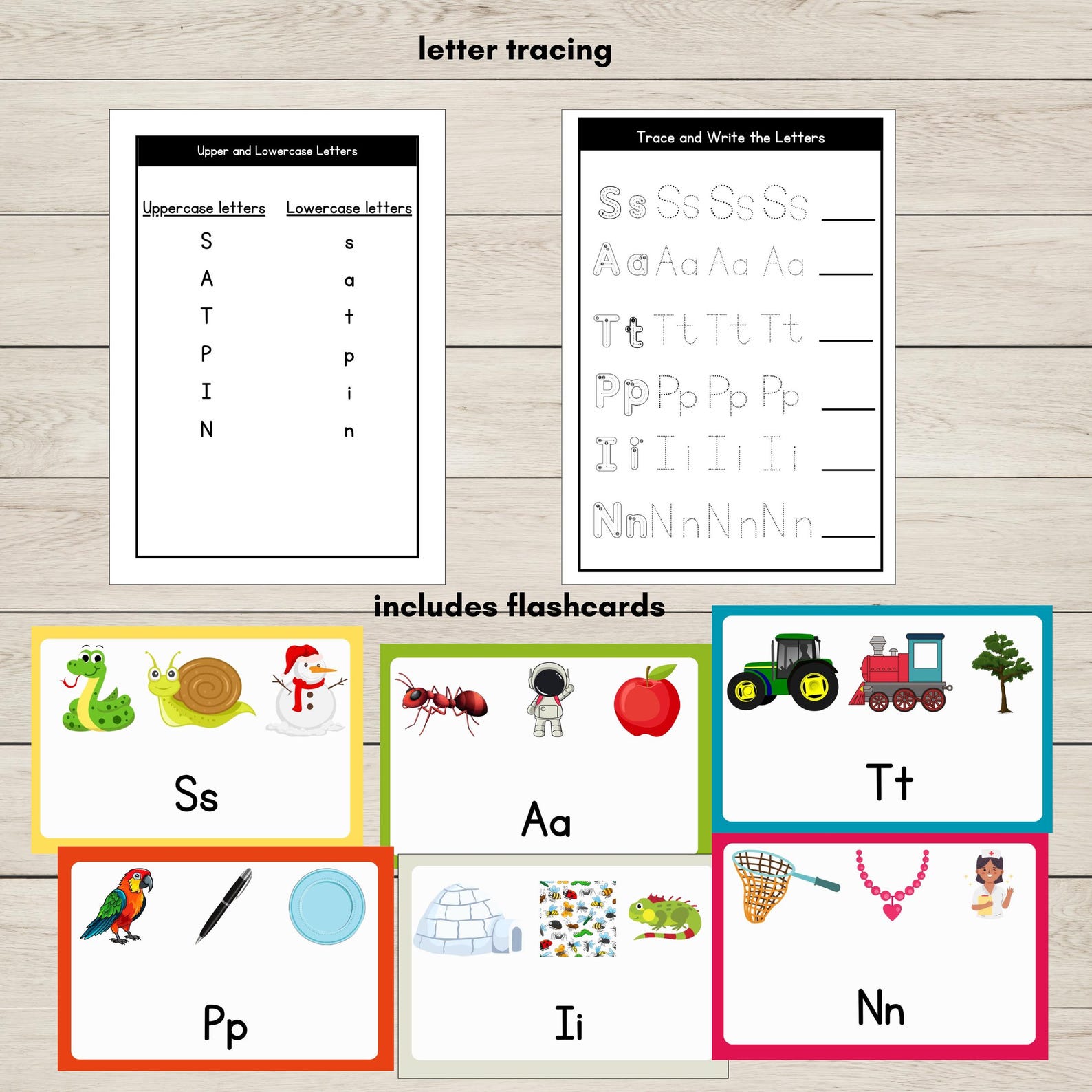 SATPIN Worksheets, Letter Sounds, CVC Words, Printable Group 1 Phonics ...