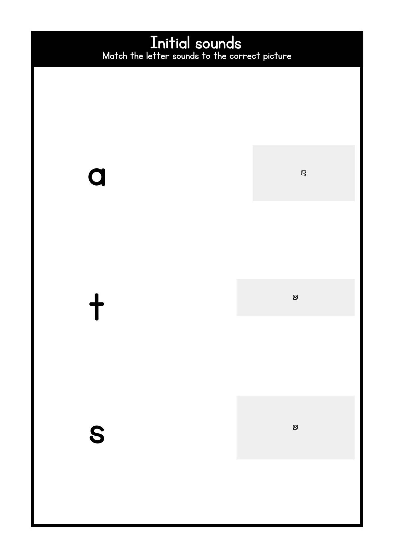 Phonics Worksheets, Group 1 SATPIN, Jolly Phonics, Beginning Sounds ...