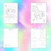 Unicorn Activity Book Printable PDF, Unicorn Coloring Sheets, Kids ...