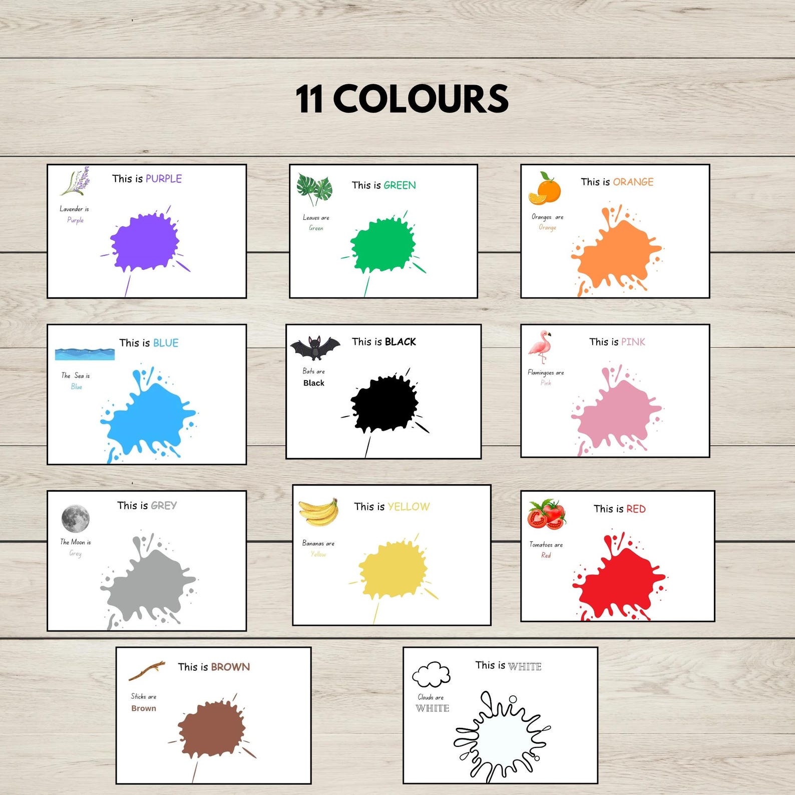 Colours Play Dough Mats Printable, Colours Learning Resource, Color ...