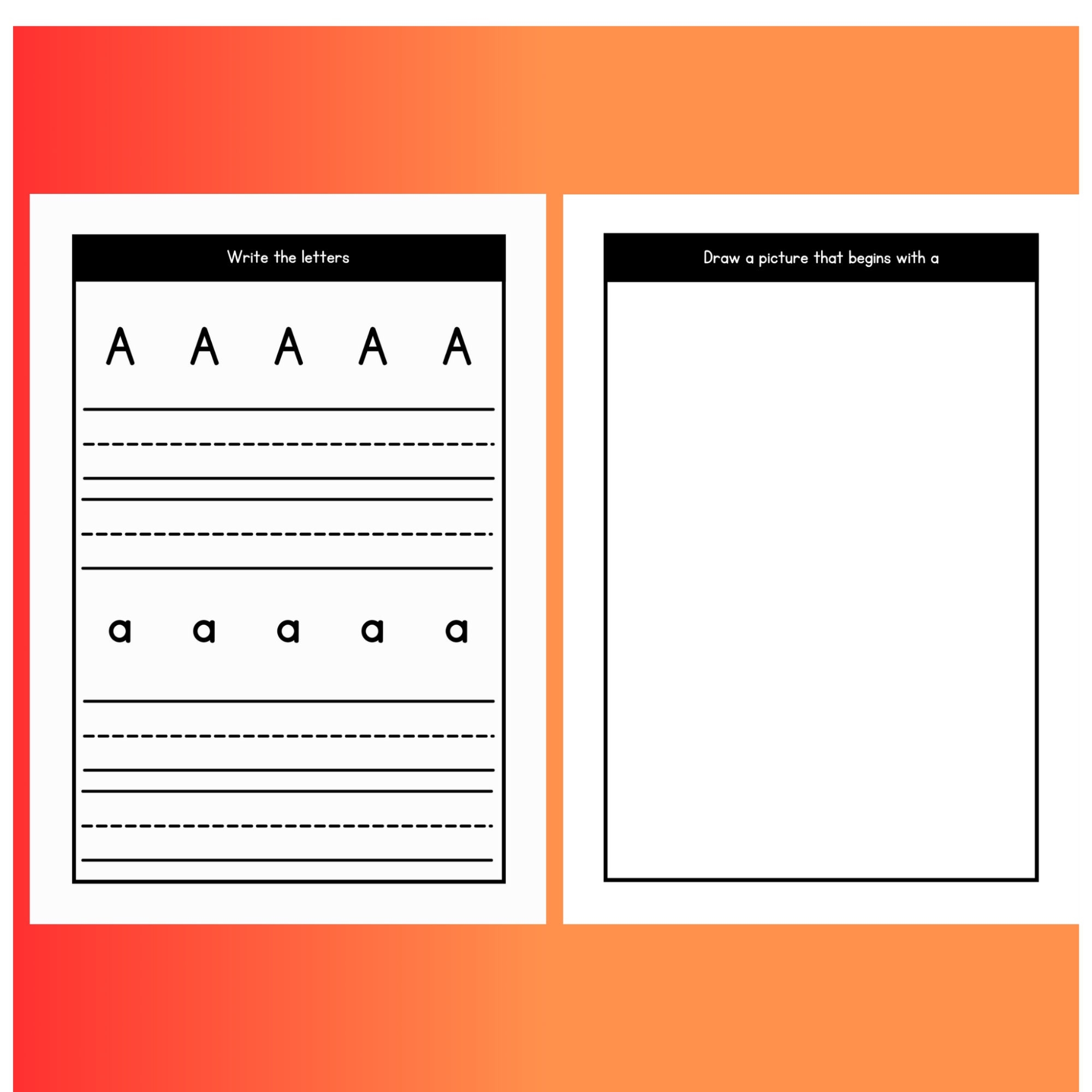 Alphabet Activity Learning Bundle, Preschool Abc Tracing, Kindergarten ...