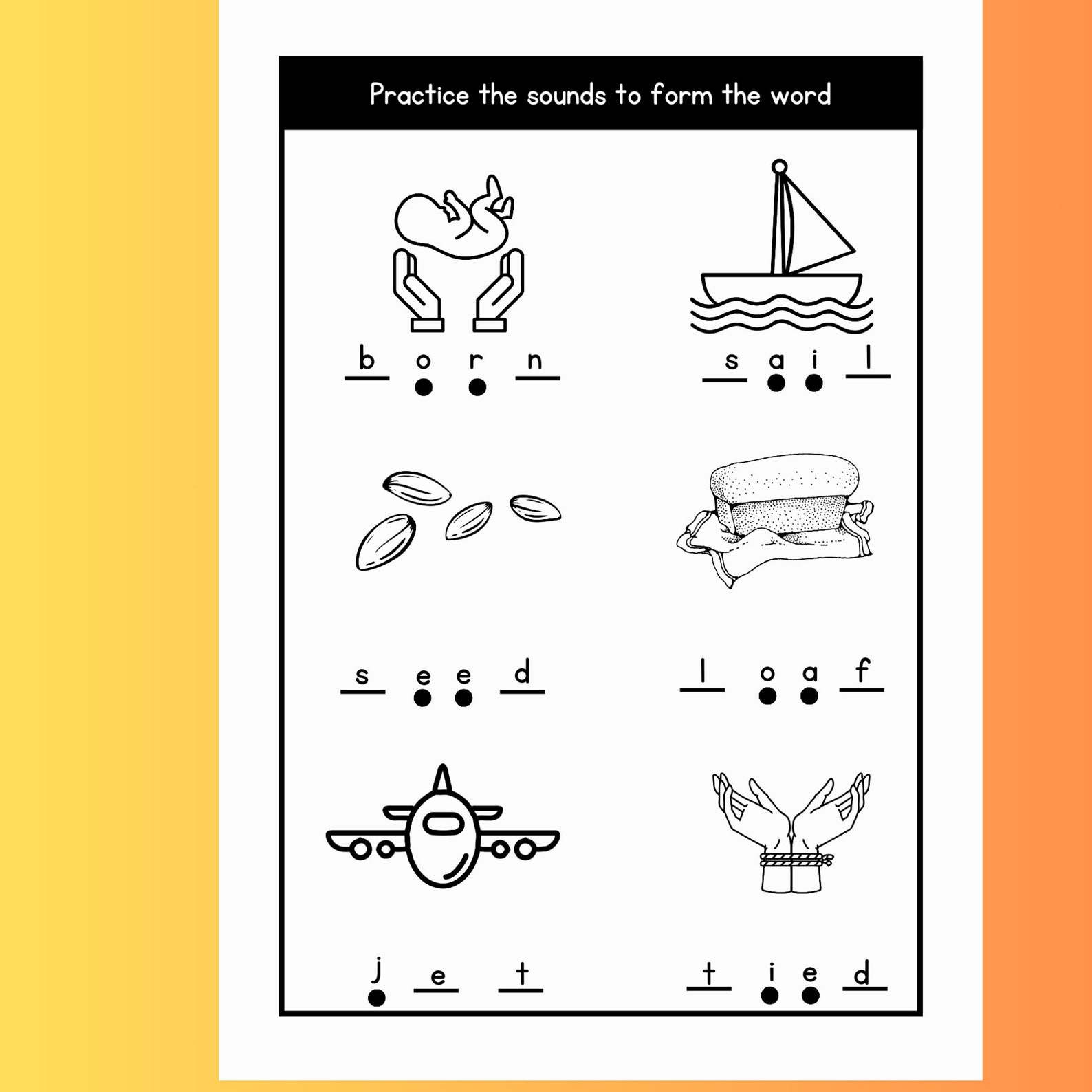 Phonics Group 4 Printable Worksheets, Jolly Phonics Activities for Set ...