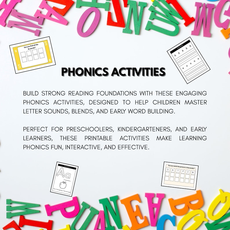 SATPIN Phonics Activity Boards Printable, Group 1 Letter Sound Cards ...