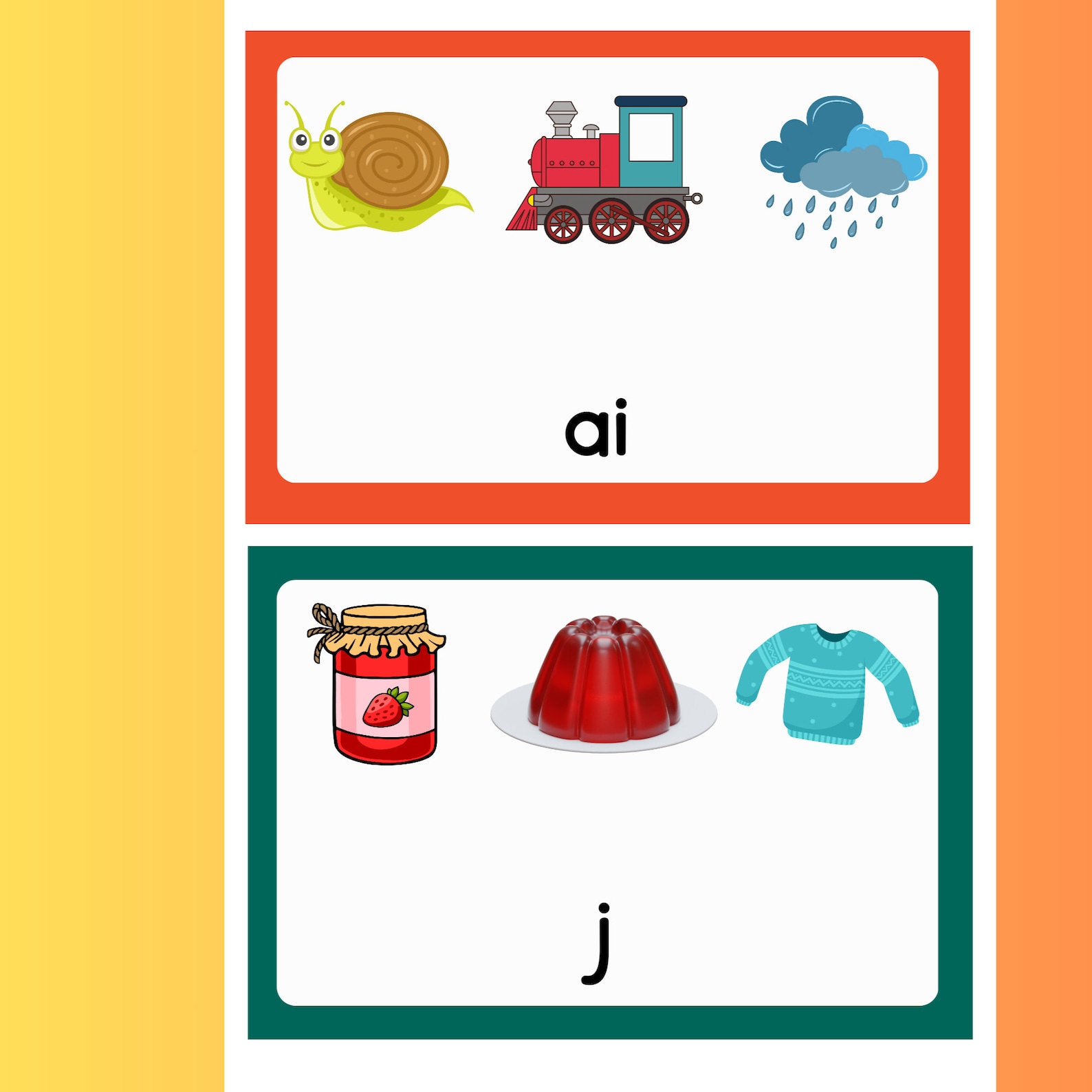 Phonics Group 4 Printable Worksheets, Jolly Phonics Activities for Set 4 Letter Sounds Ai, J, Oa ...