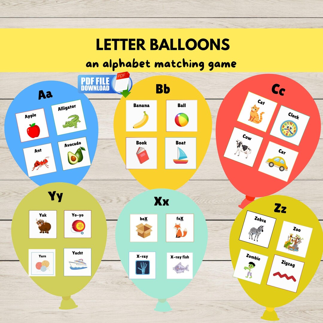 Letter Alphabet Printable, Initial Sounds Phonics, Preschool Learning ...