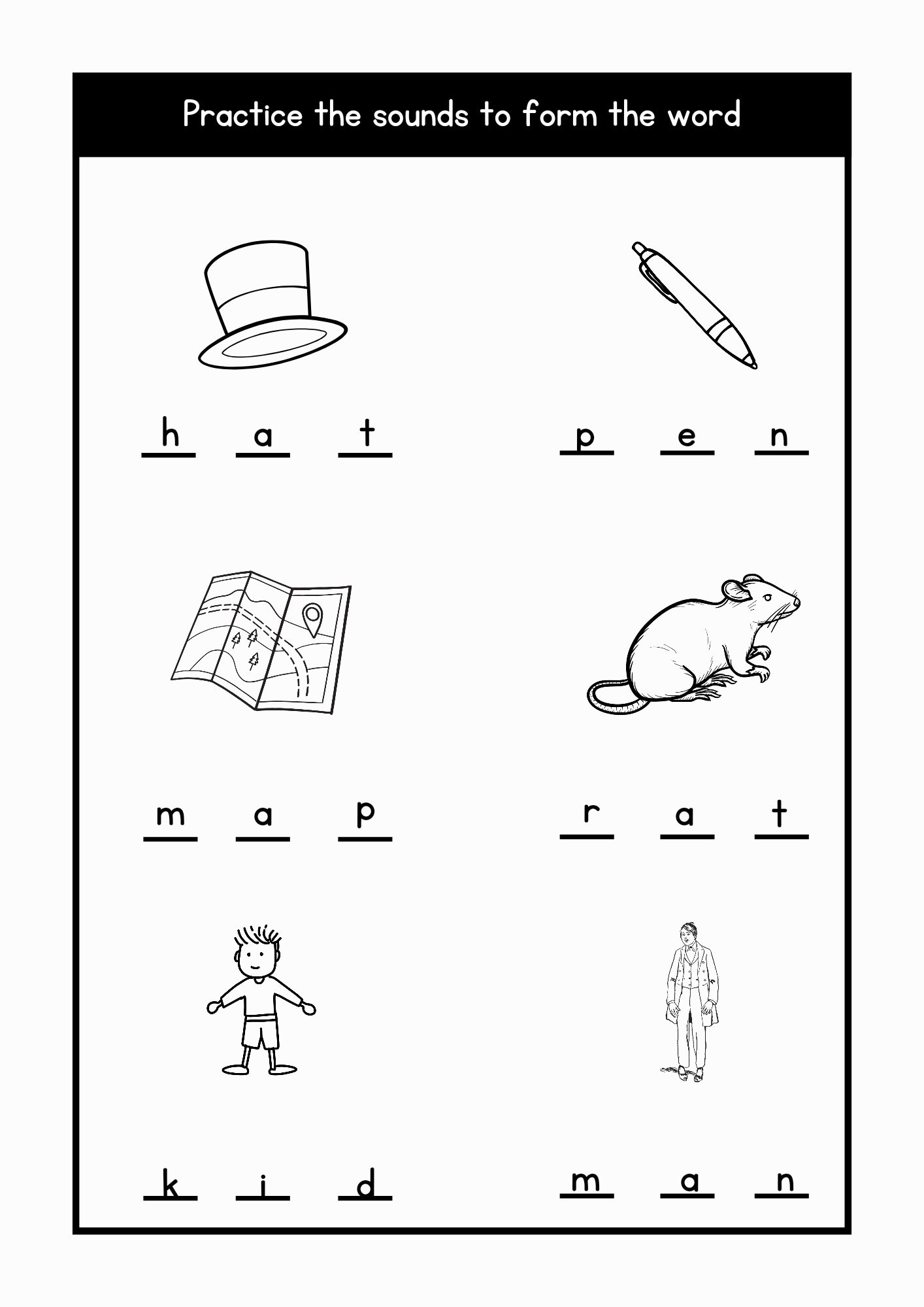 Phonics Group 2 CKEHRMD Worksheets, Letter Sounds, CVC Words, Jolly ...