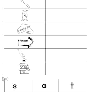Phonics Worksheets, Group 1 SATPIN, Jolly Phonics, Beginning Sounds ...