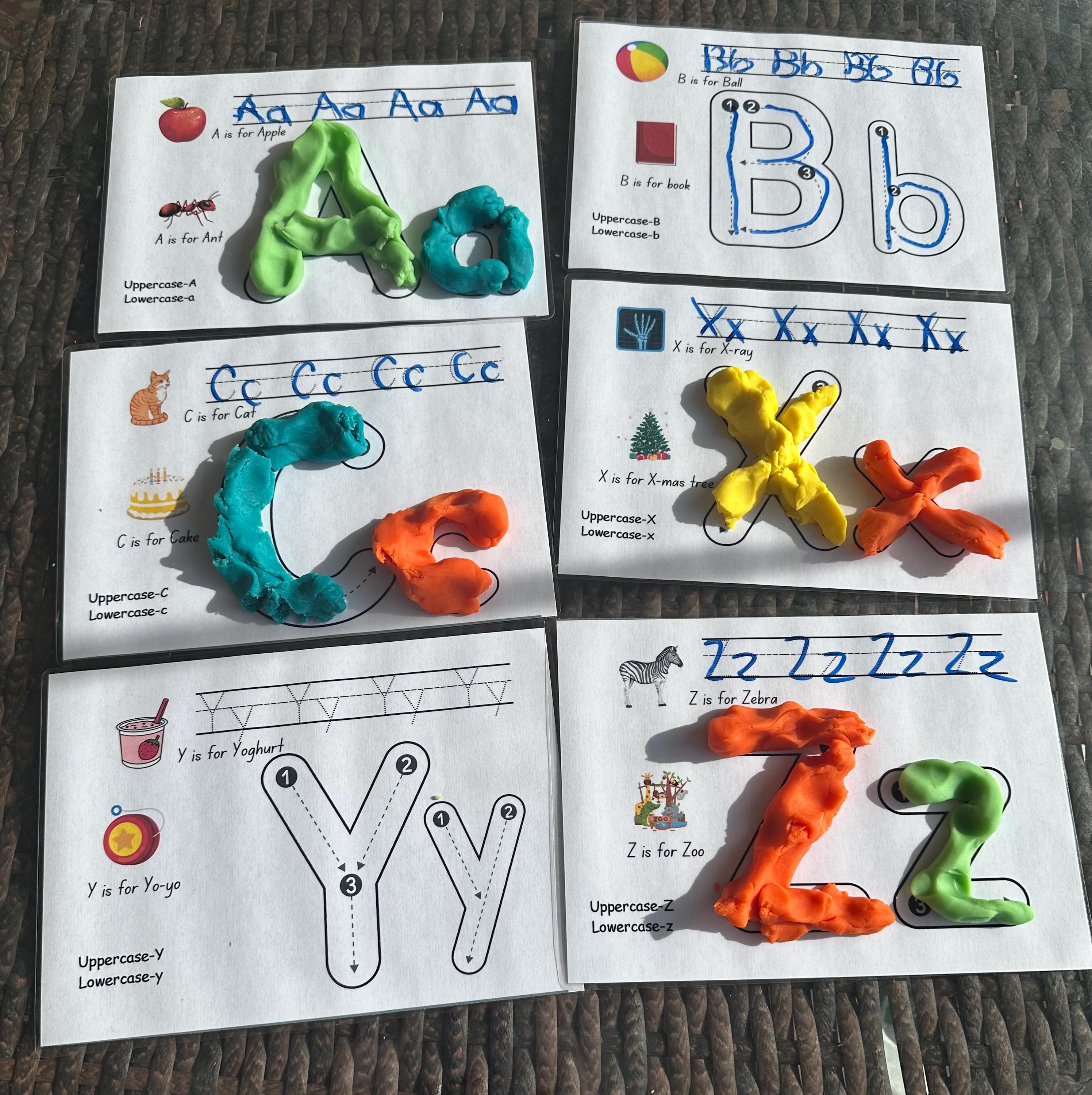 Alphabet Activity Learning Bundle, Preschool ABC Letter Tracing ...