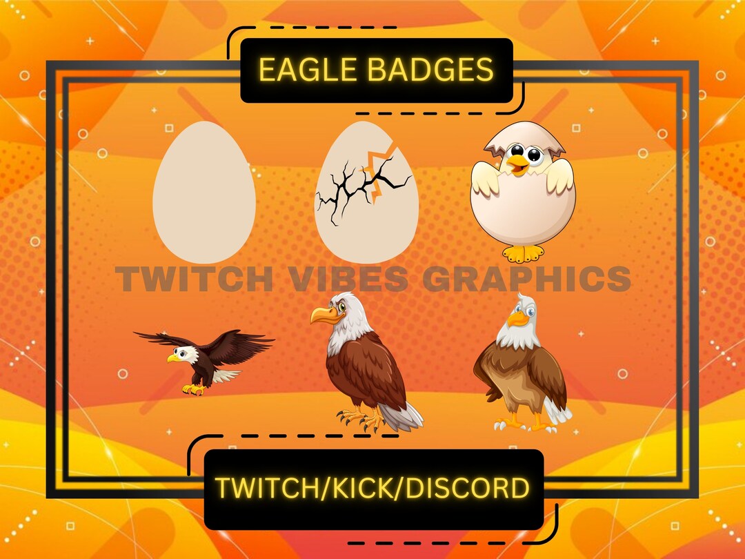 Eagle Bird Twitch Badges Birdy Streamer Chat Badges Animal Twitch ...