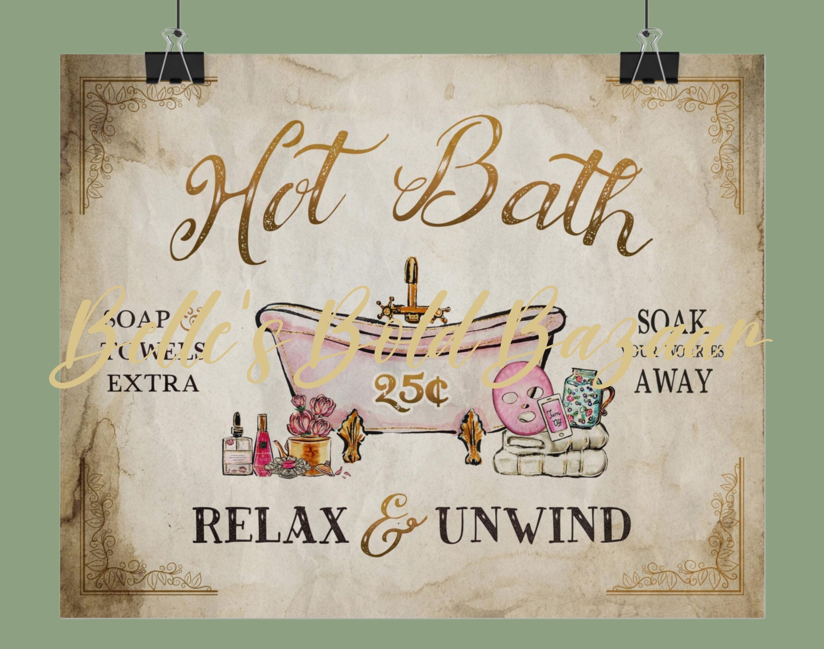 Vintage French Digital Png,shabby Bathtub Printable,victorian Bath ...