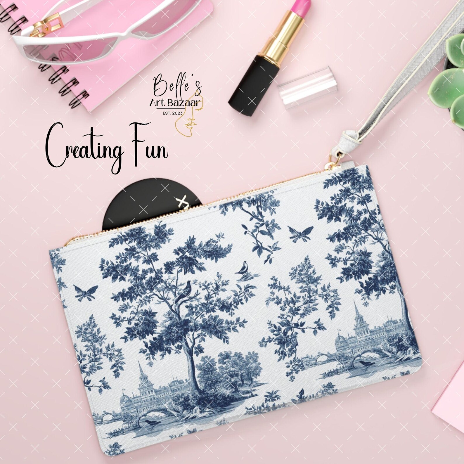 Blue French Toile,digital Craft Paper 12x12,jpg,png Seamless Pattern ...
