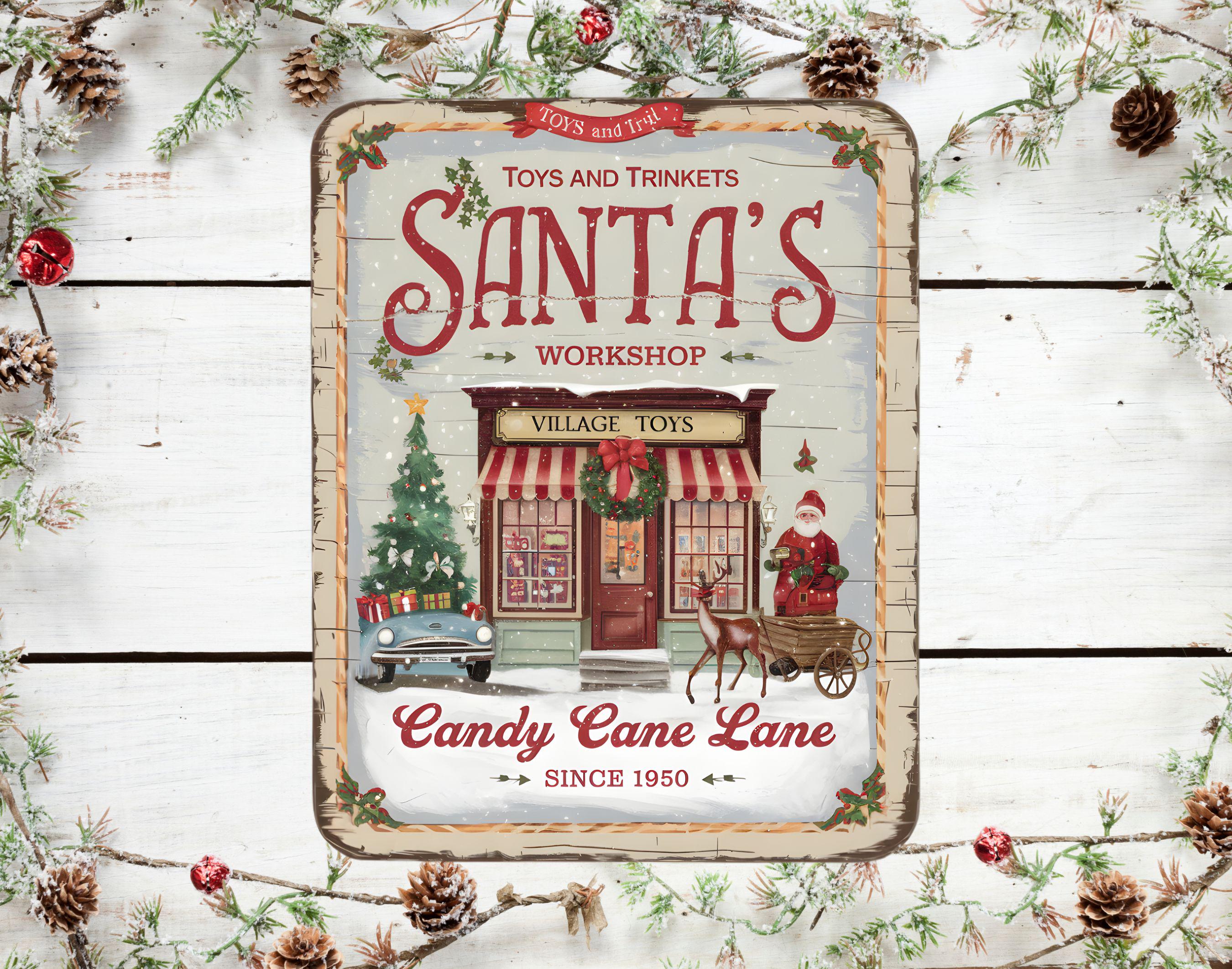 Christmas Vintage Retro Signs,rustic Holiday Png,farmhouse Bakery ...