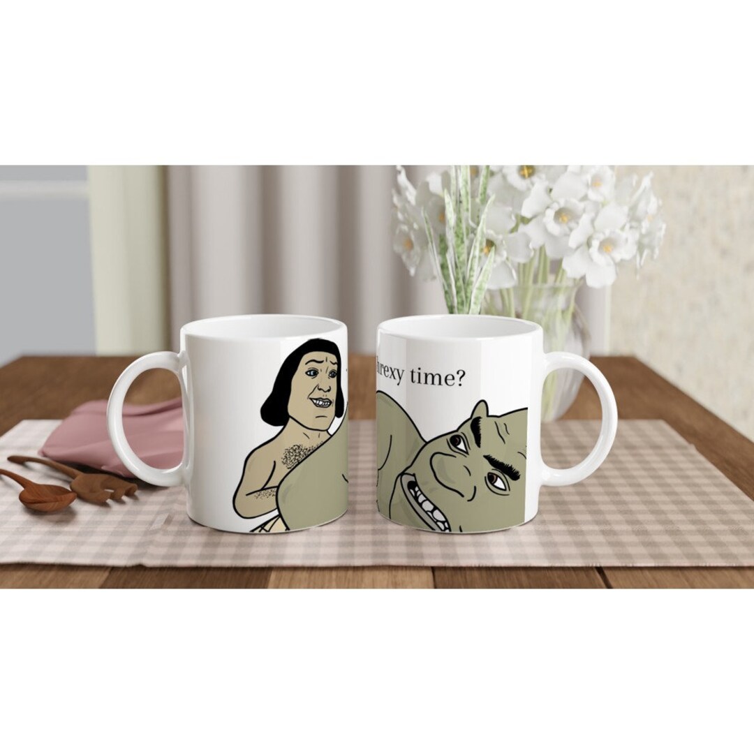 Funny Shrek Mug - ...shrexy Time? - Etsy UK
