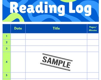 Printable Space Themed Reading Log - Etsy