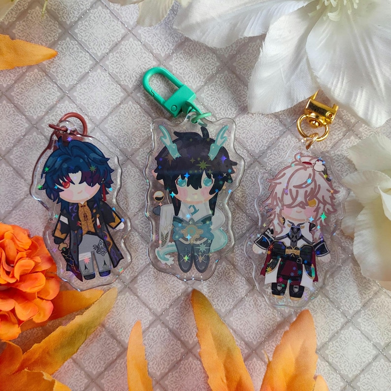 Honkai Star Rail Acrylic Keychains, Jing Yuan, Dan Heng Imbibitor Lunae ...