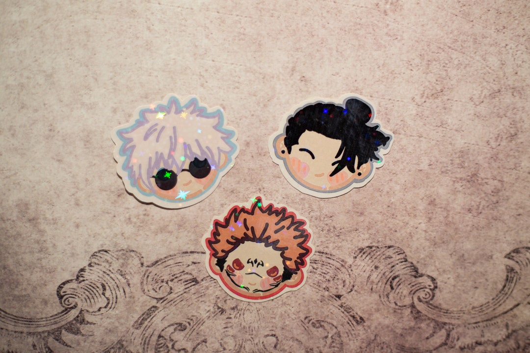 Jujutsu Kaisen JJK Set 3 Pcs Holographic Stickers - Etsy