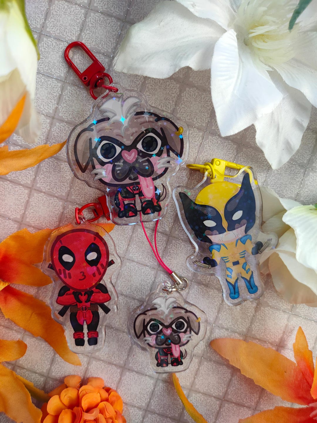 Deadpool & Wolverine - Handmade Dogpool Wolverine / Acrylic Keychains ...