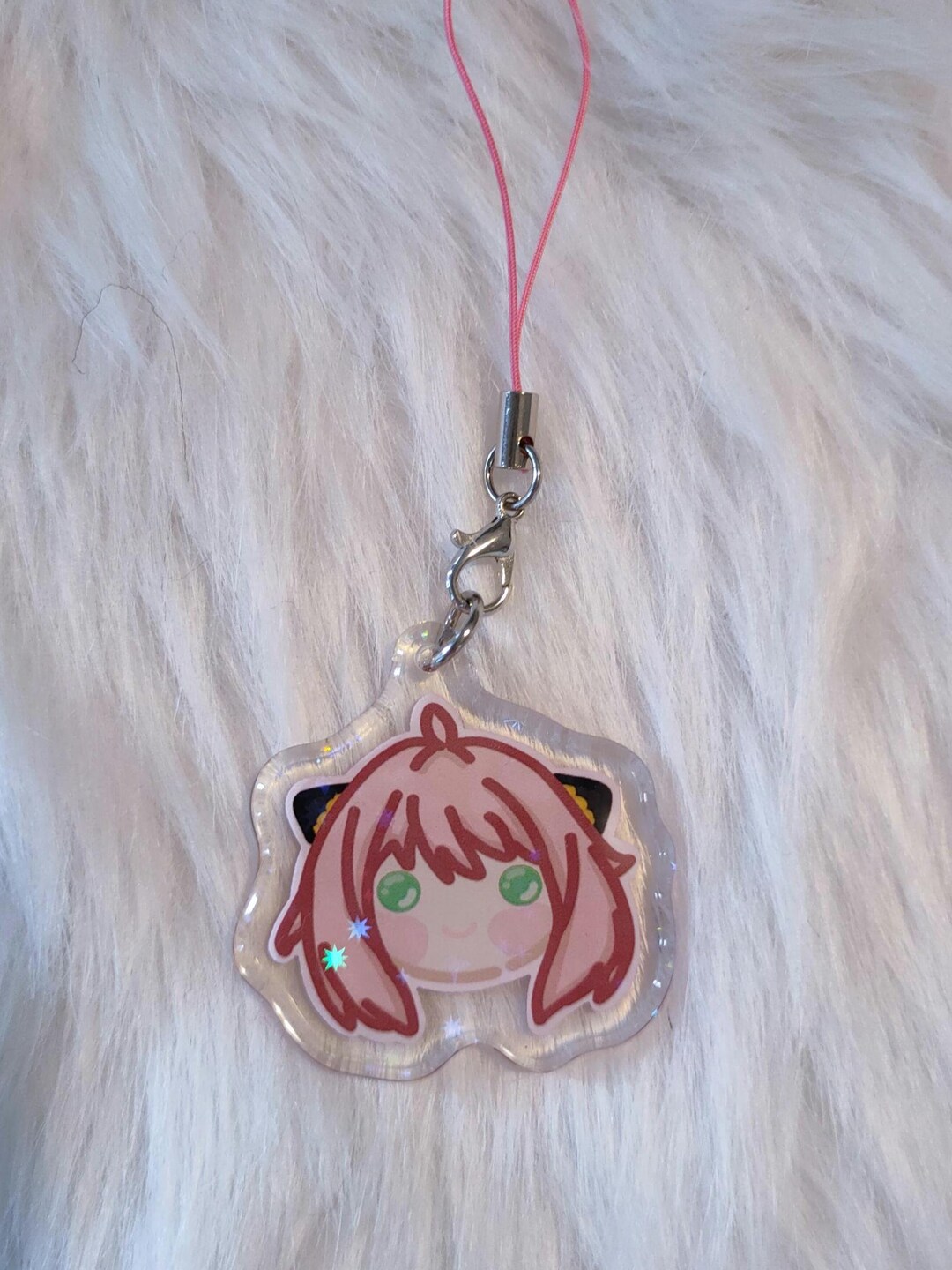 Anya Forger von Spy x Family, süßer handgefertigter Acryl-Handy ...