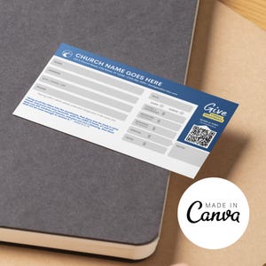 Church Offering Envelope Canva Template - Tithing Envelope - Giving ...