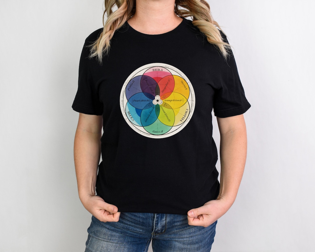 Color Wheel T-shirt, Artist Shirt, Graphic Designer Tee, Art Teacher ...