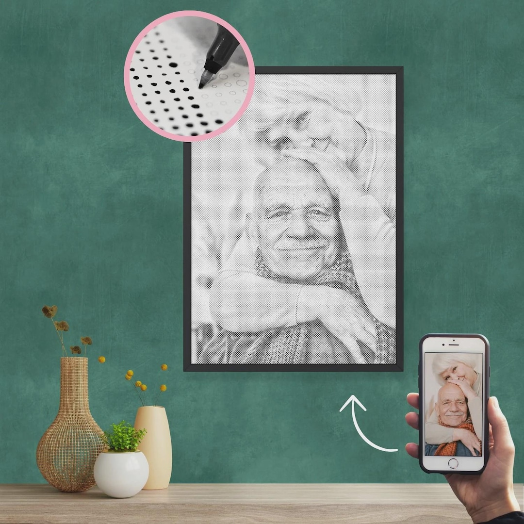 Customized Photo Dot Painting Kit: Turn Your Own Picture Into Dot Art ...