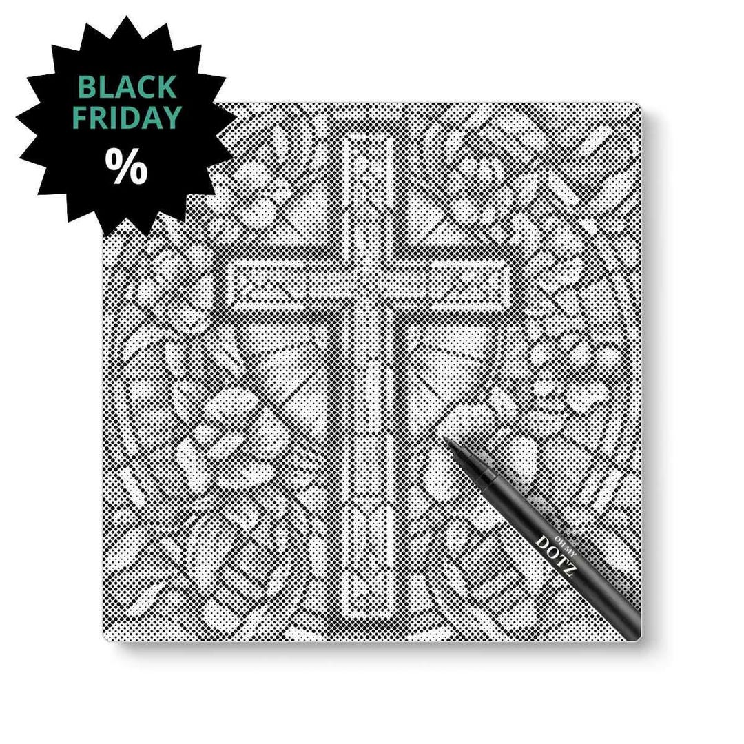 Stained Glass Cross | Dot Painting - Etsy