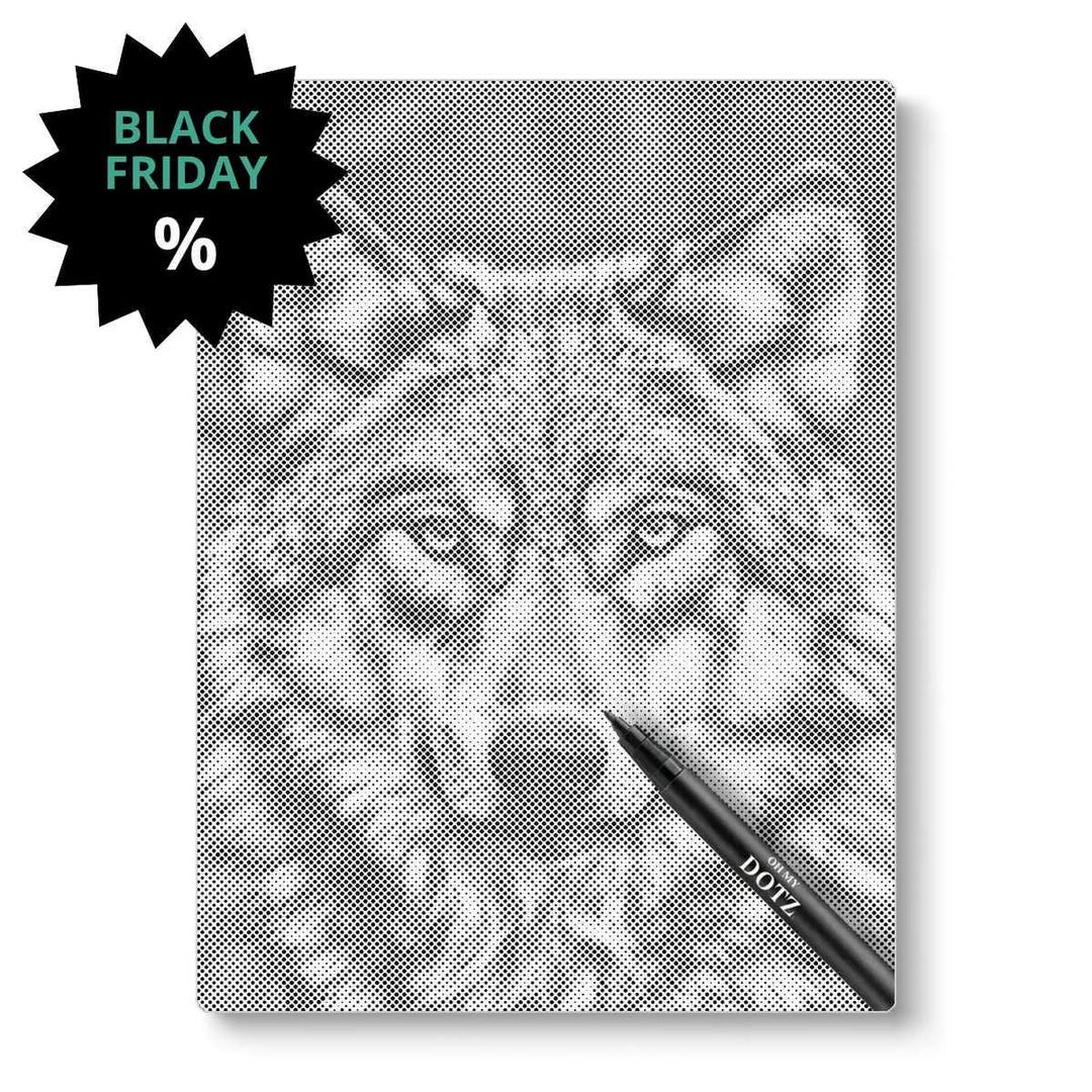 Wolf Dot Painting Kit: DIY Dot Art Canvas, Relaxing Creative Hobby - Etsy