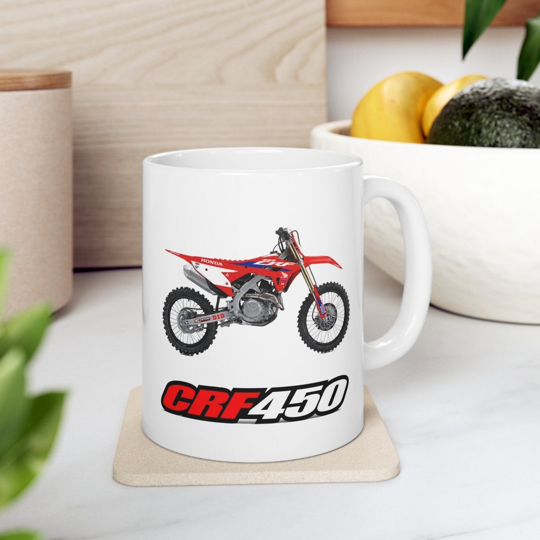 Motocross Rider's Double Sided Mug 11oz Gift for CRF450 Dirt Bike Racer ...