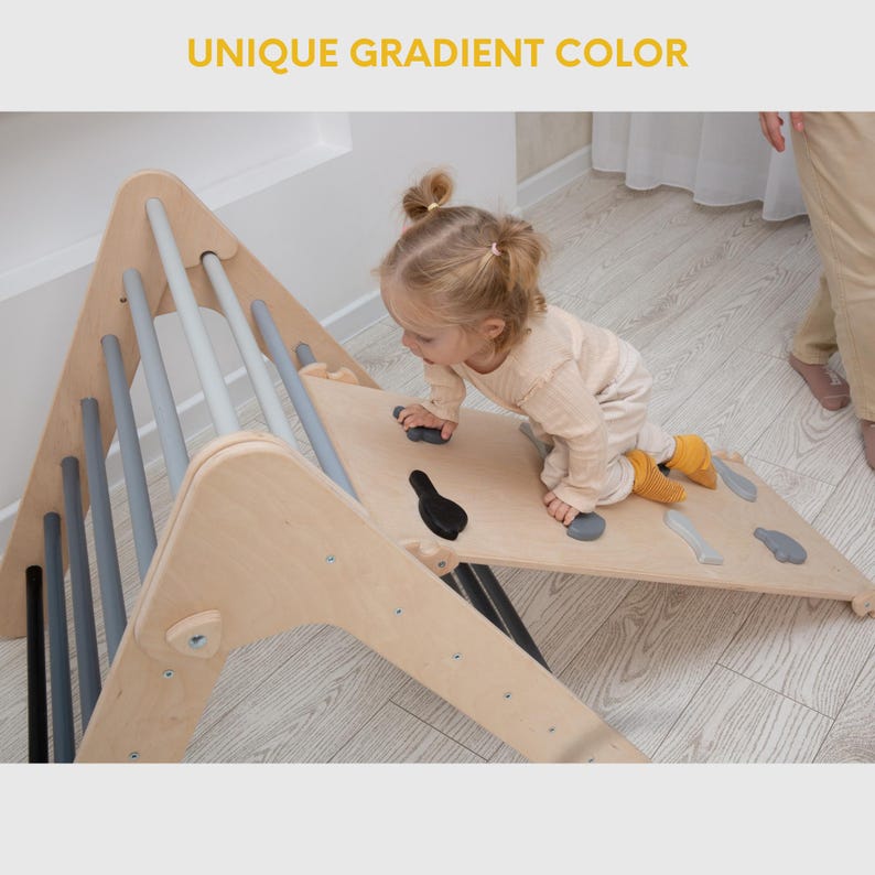Triangle and Ramp, Montessori Gym, Climbing Set of 3, Climbing Arch ...