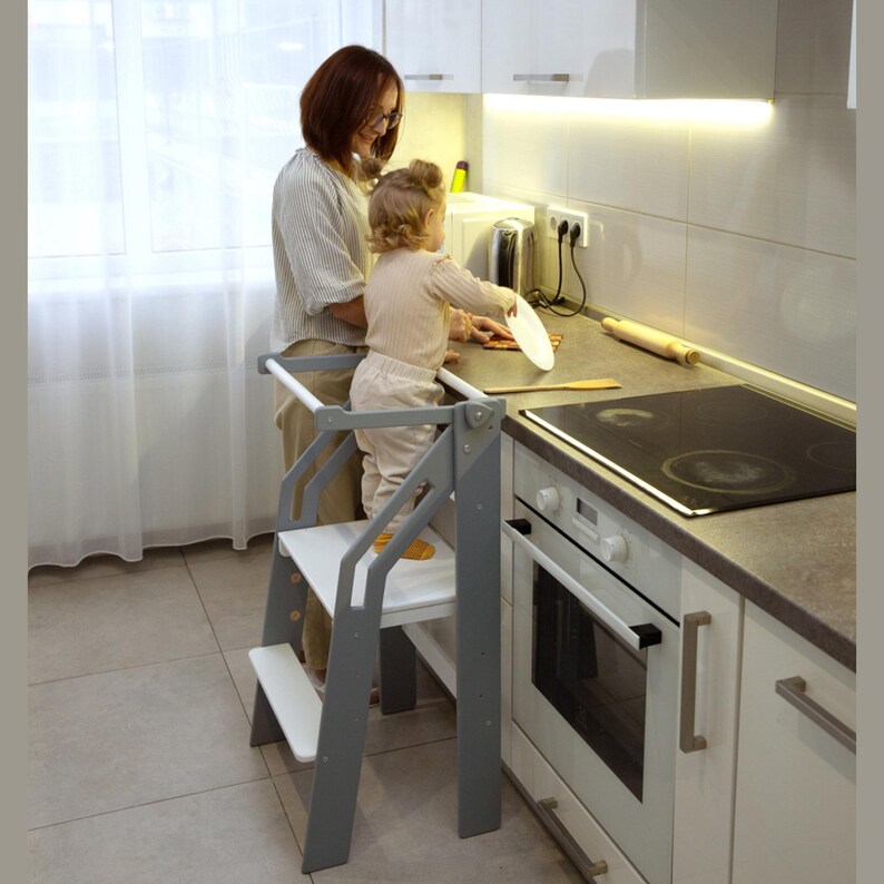 Toddler Tower With Folding Feature for Compact Spaces - Etsy