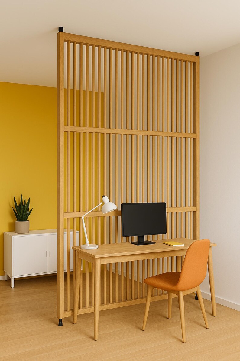 Customizable Wooden Room Divider Made to Measure Partition Wall - Etsy
