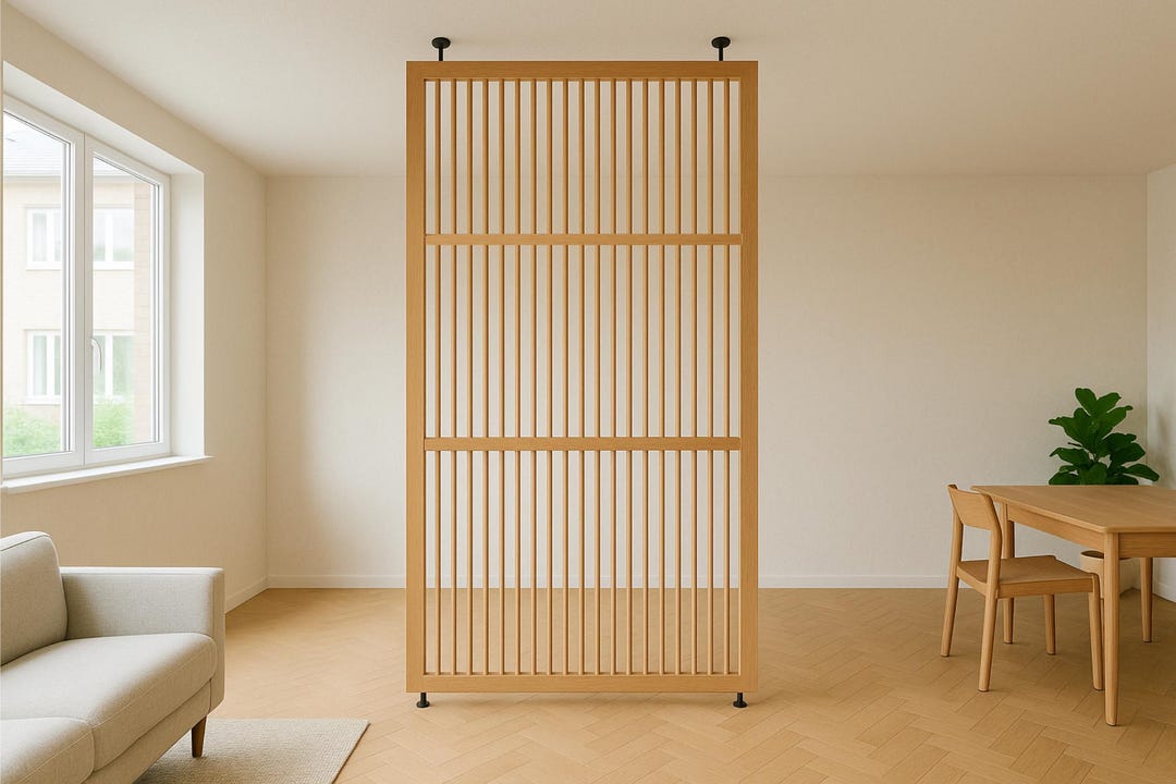 Customizable Room Dividers, Rotating Wood Slats and Adjustable Privacy ...