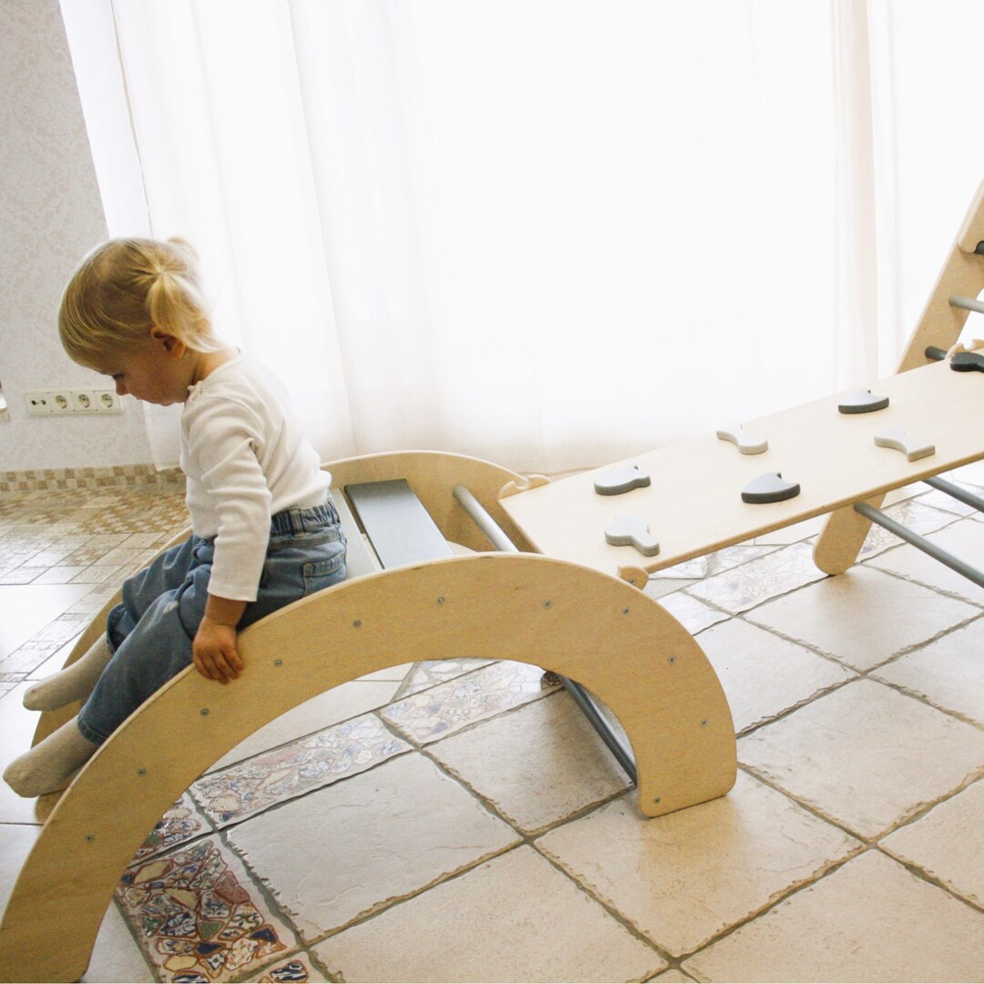 Climbing Triangle Arch With Ramp and Pillow, Montessor Climb Arch - Etsy