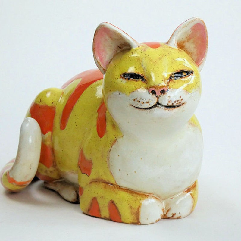 Large Statue Cat - Etsy