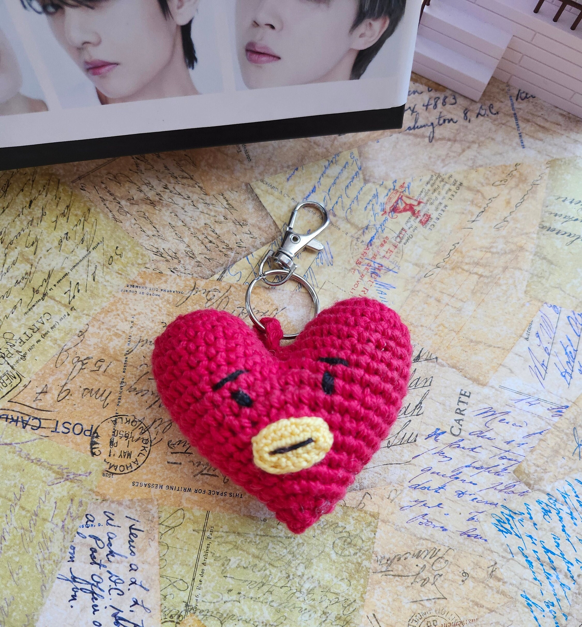 BT21 TATA Keychain, BT21 Amigurumi Keychain, BTS Amigurumi Keychain ...