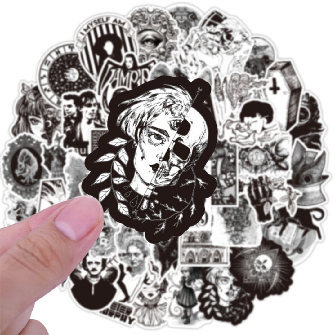 Classic Goth Gothic Graffiti Sticker Luggage Laptop Sticker Waterproof ...
