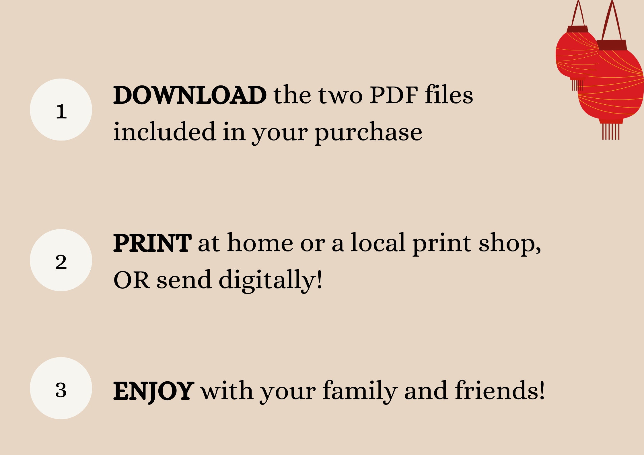 Printable 2024 Lunar New Year Card Year of the Dragon Digital Card ...