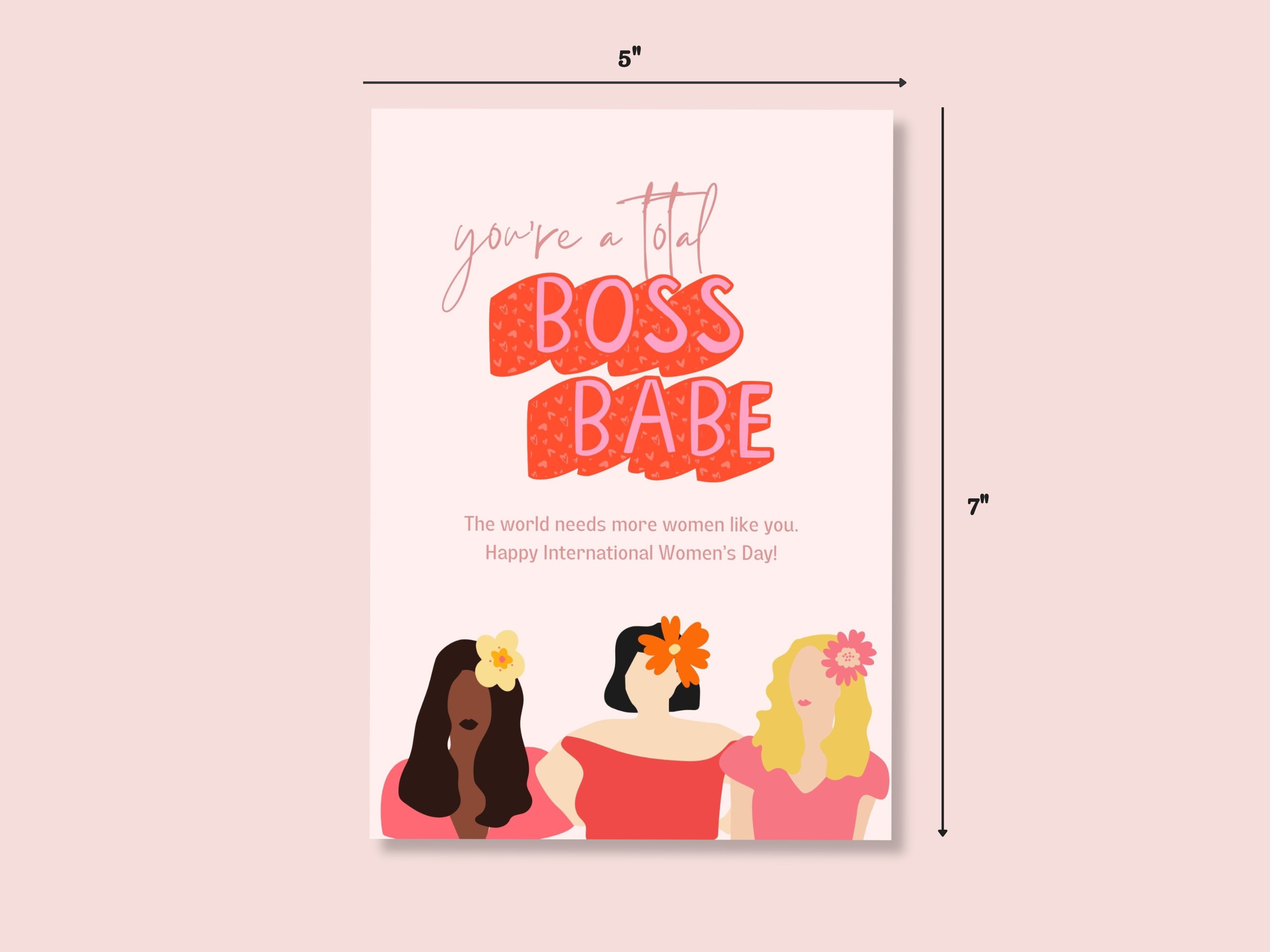 International Women's Day Card Printable Happy Women's History Month ...