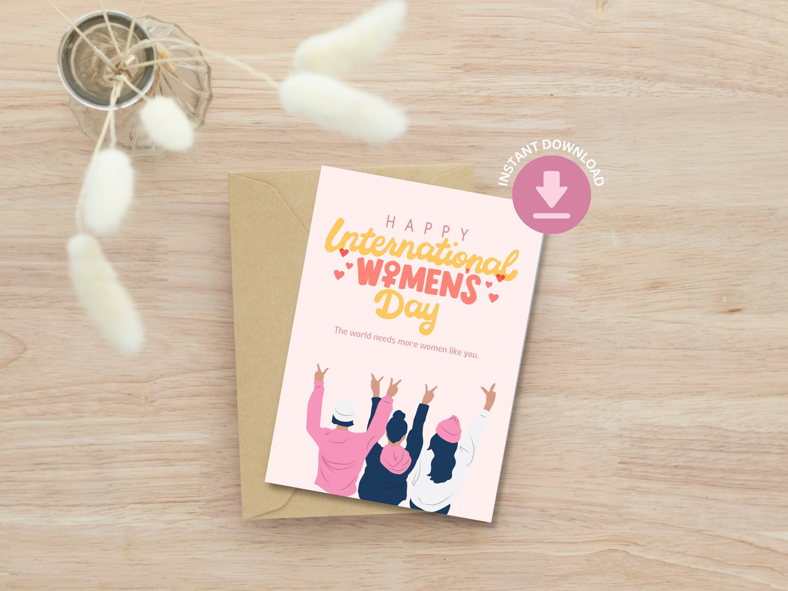 International Women's Day Card Printable Happy Women's History Month ...